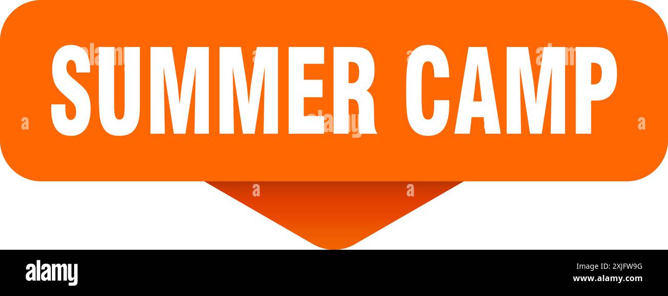 summer camp sticker. summer camp sign on transparent background ...