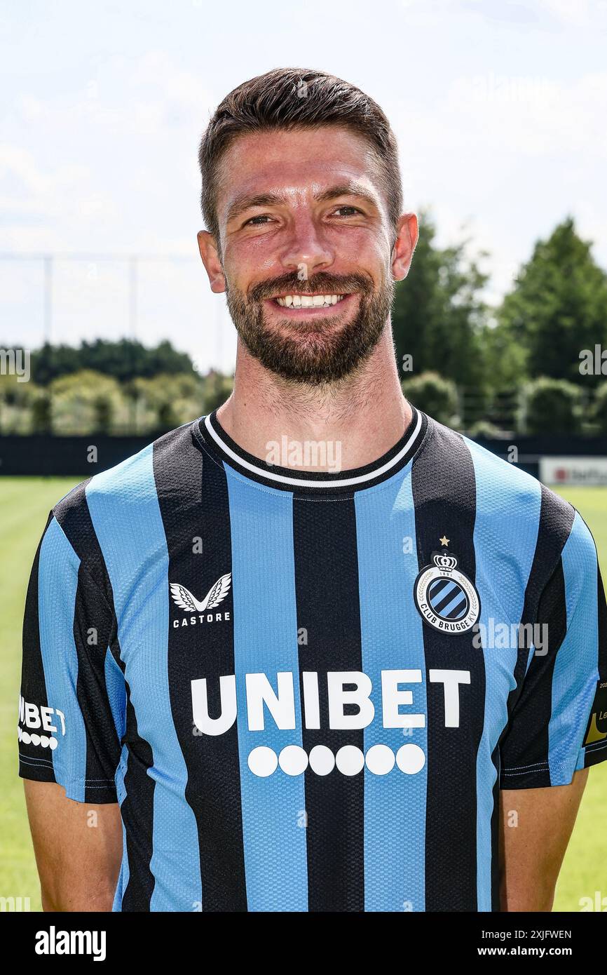 Club's Brandon Mechele poses for a team picture at the 2024-2025 season photoshoot of Belgian ...