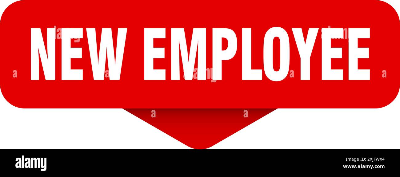 new employee sticker. new employee sign on transparent background ...