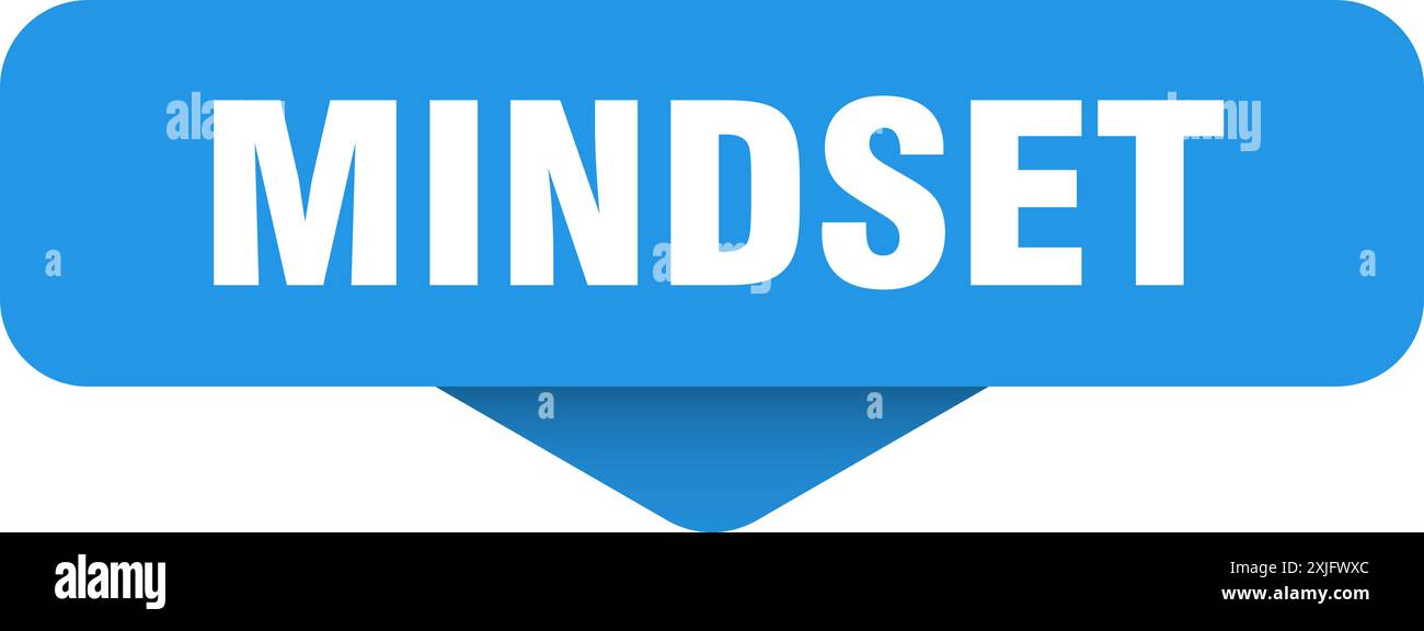 mindset sticker. mindset sign on transparent background. rectangular ...
