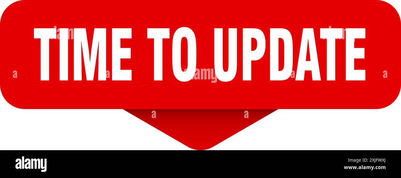 time to update sticker. time to update sign on transparent background ...