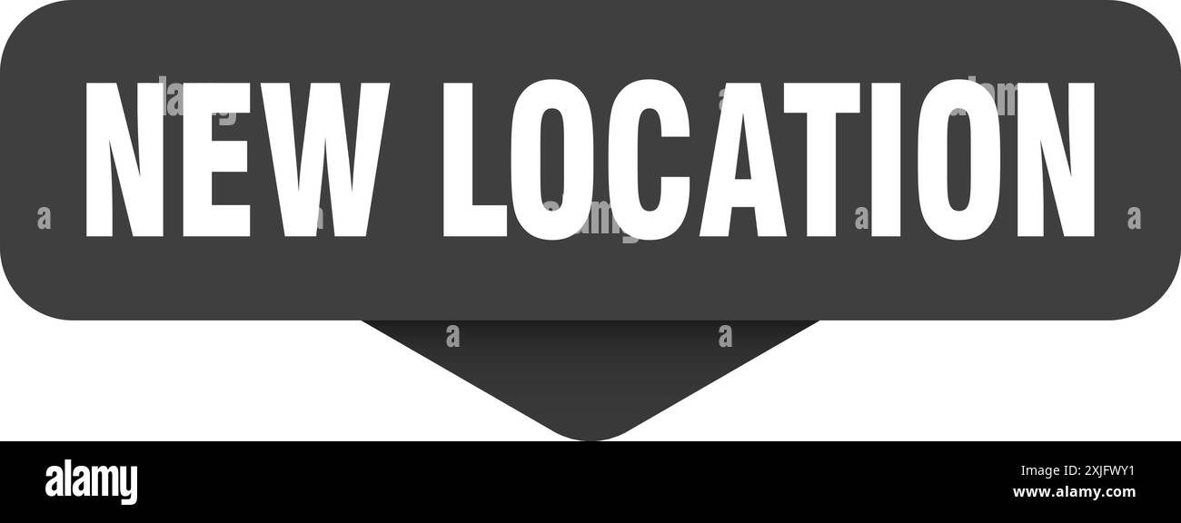 new location sticker. new location sign on transparent background ...