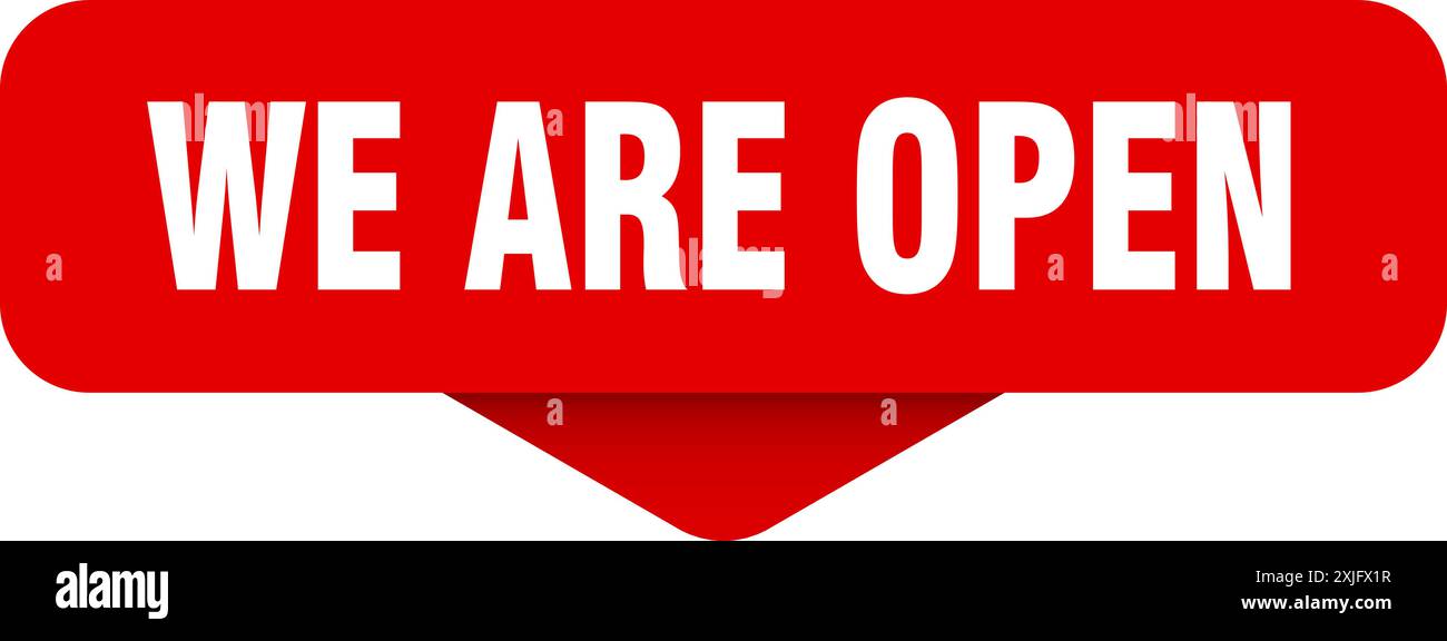 we are open sticker. we are open sign on transparent background ...