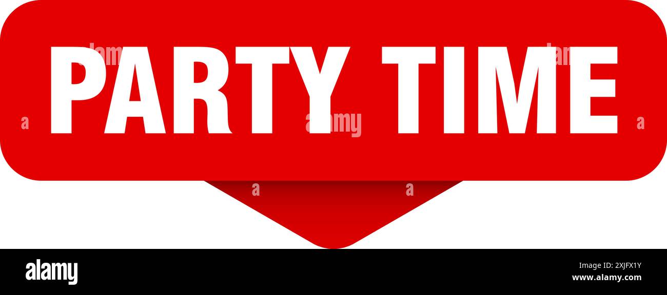 party time sticker. party time sign on transparent background ...