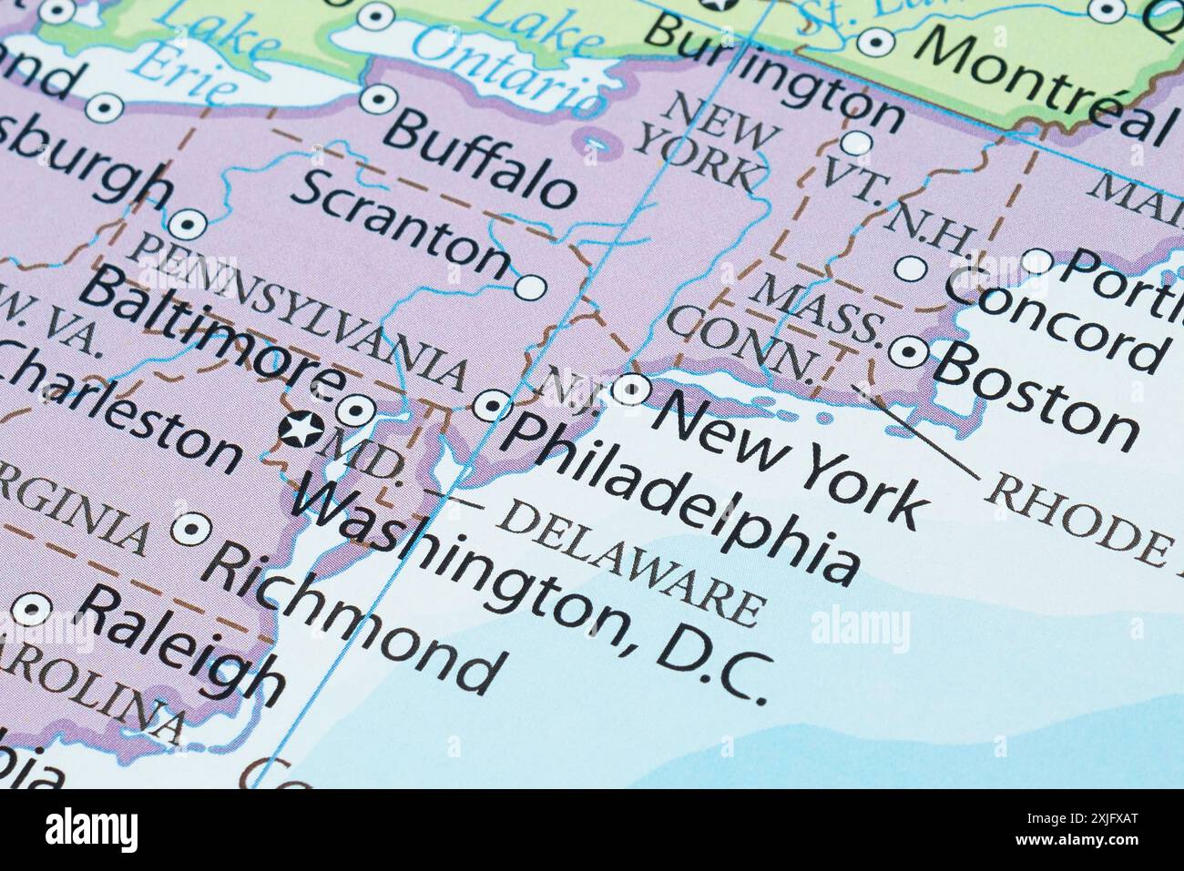 Macro photography of New Jersey state of United States of america ...