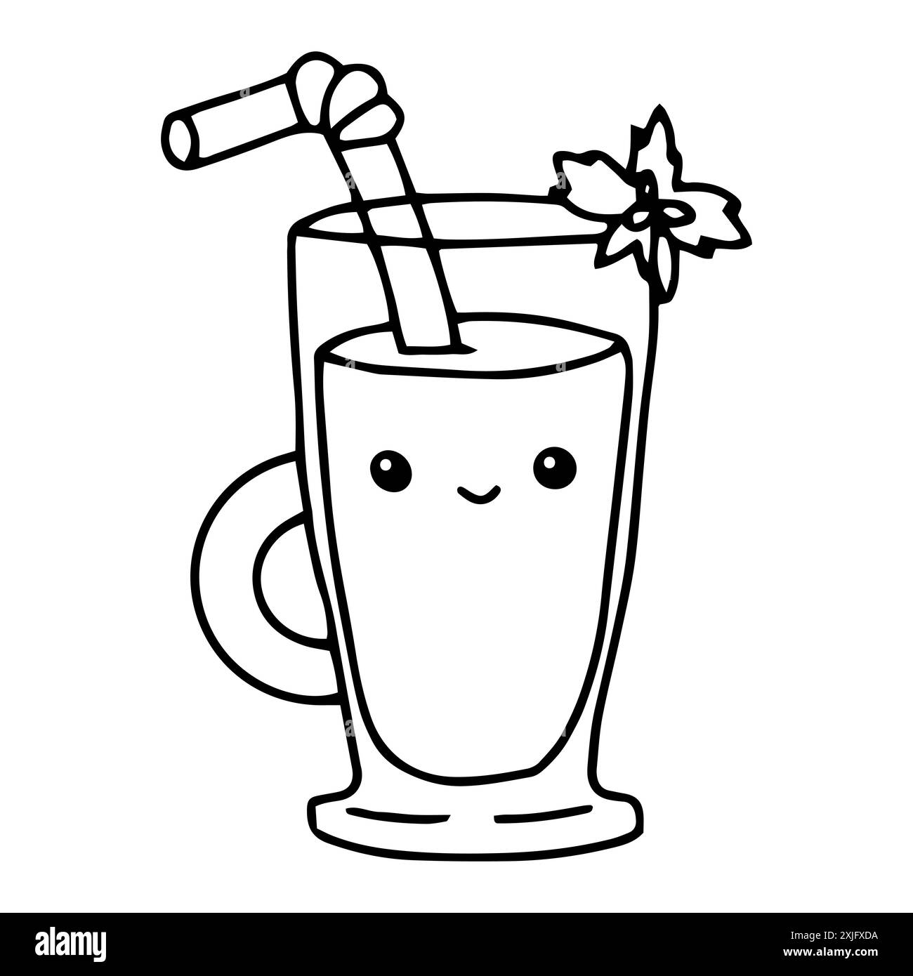 Outline contour. Doodle style. Hand drawn. Simple shapes. Design ...