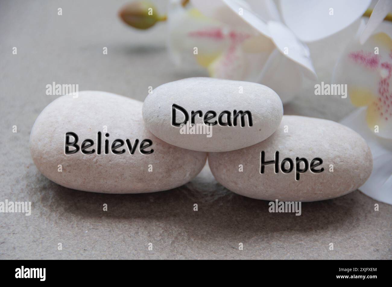 Hope believe dream faith hi-res stock photography and images - Alamy