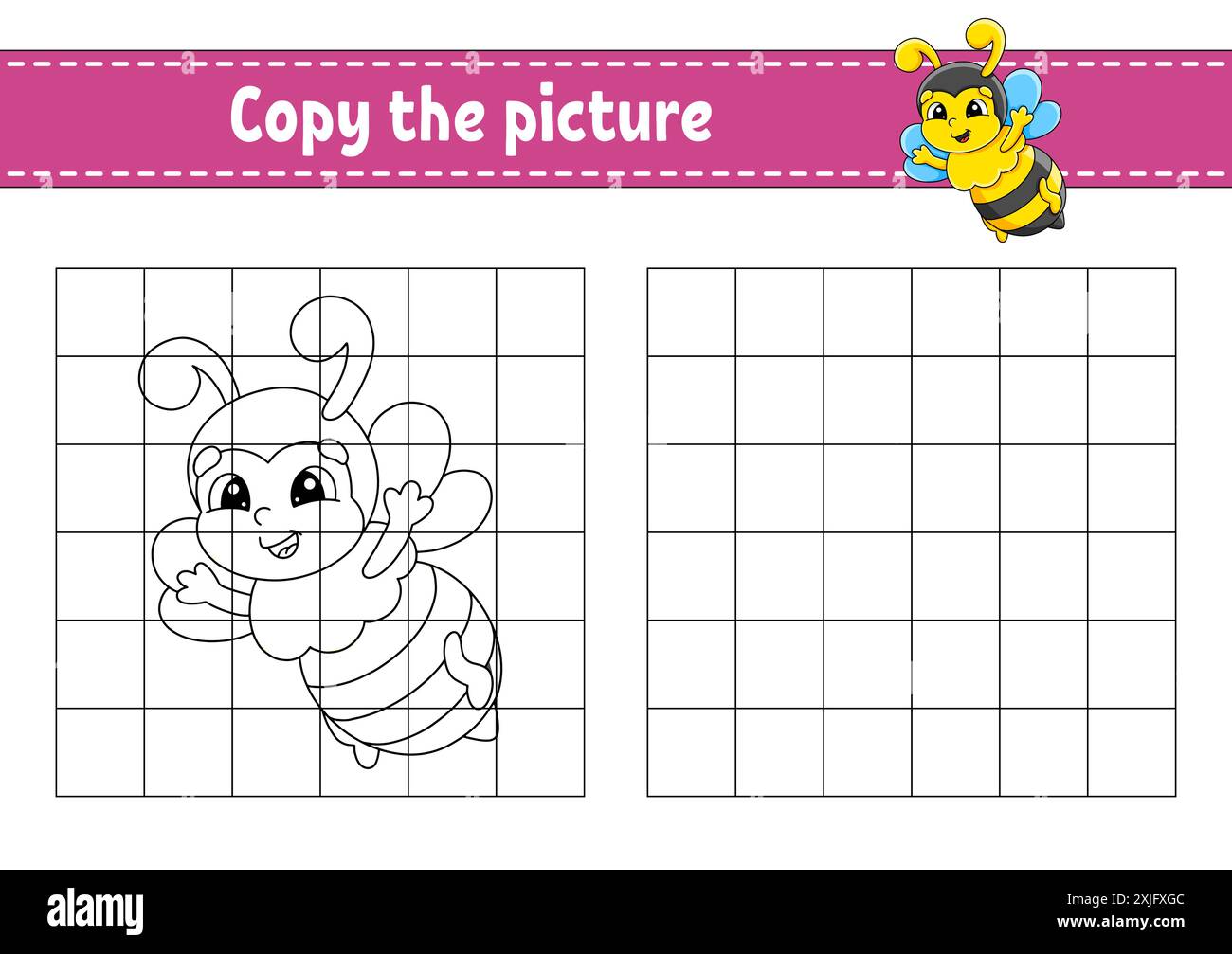Copy the picture. Coloring book pages for kids. Education developing ...