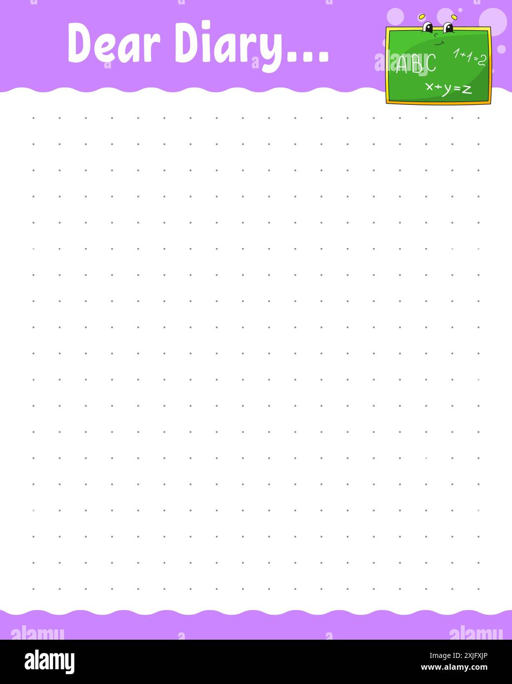 Lined sheet template. Handwriting paper. For diary, planner, checklist ...