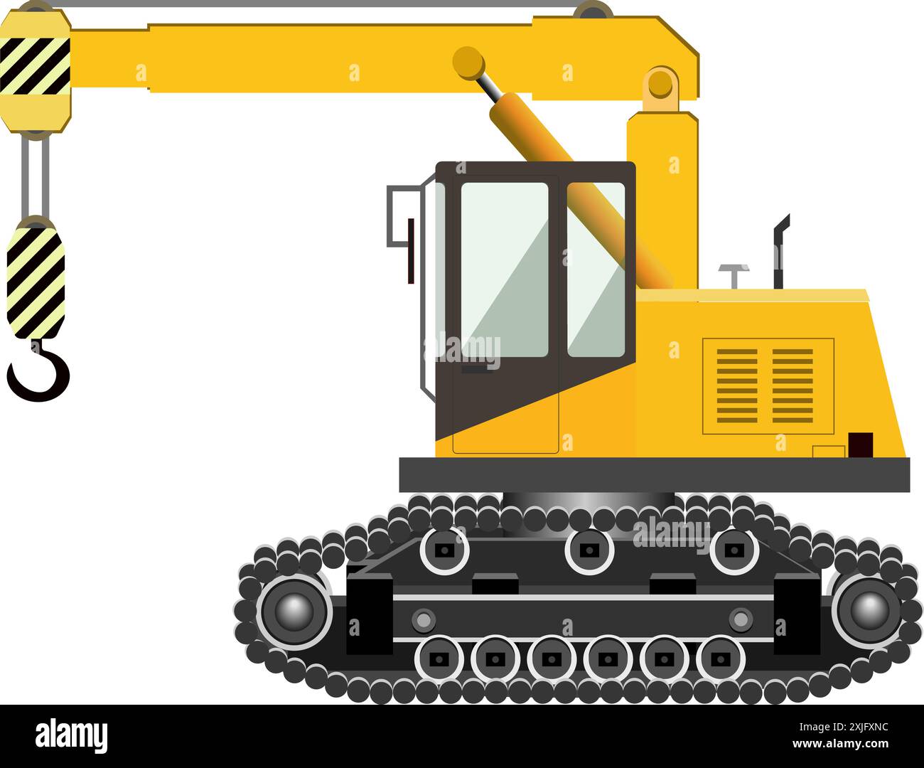 Crane tractor Stock Vector Images - Alamy