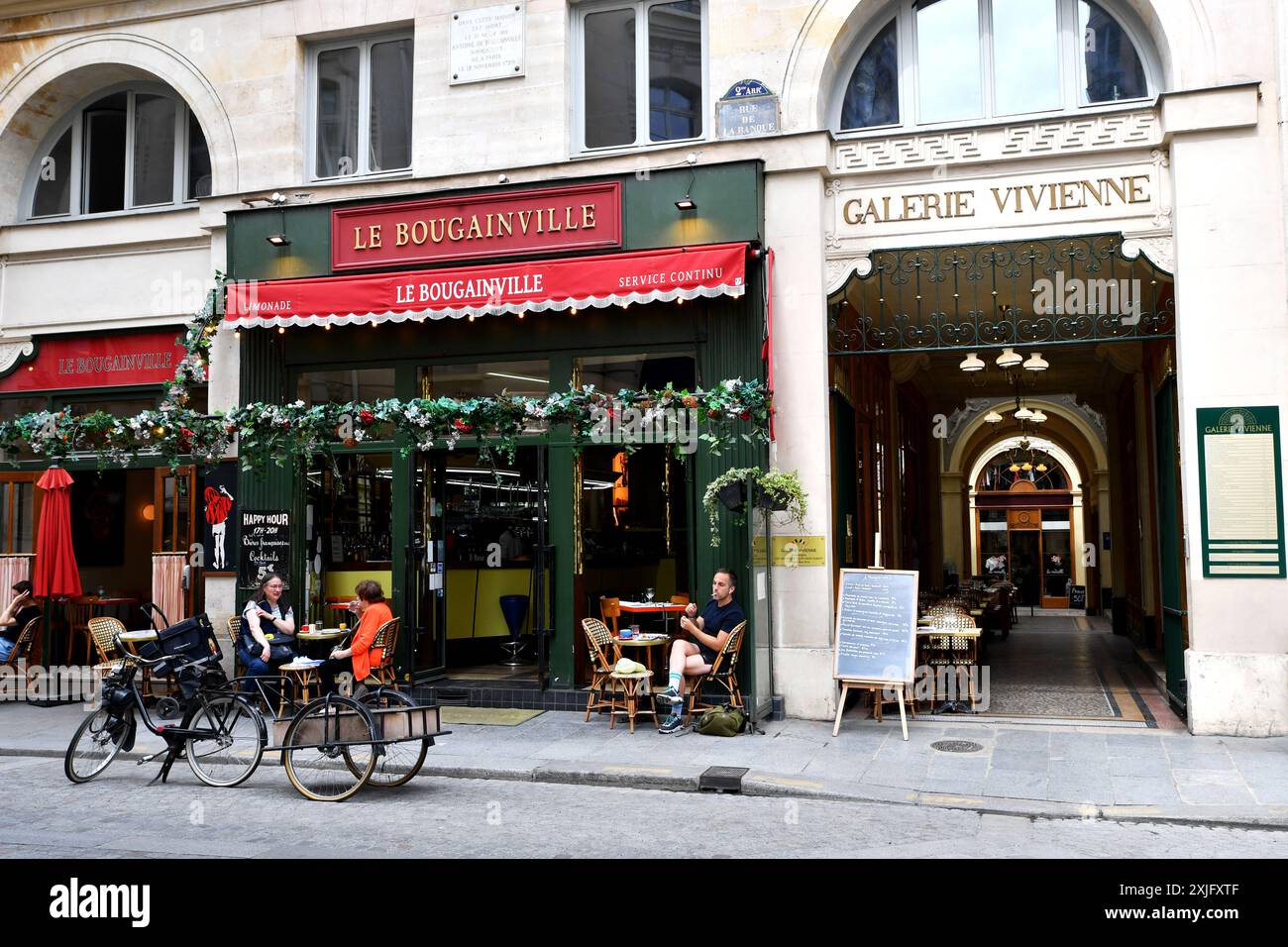 Galerie Vivienne entrance -Paris - France Stock Photo - Alamy