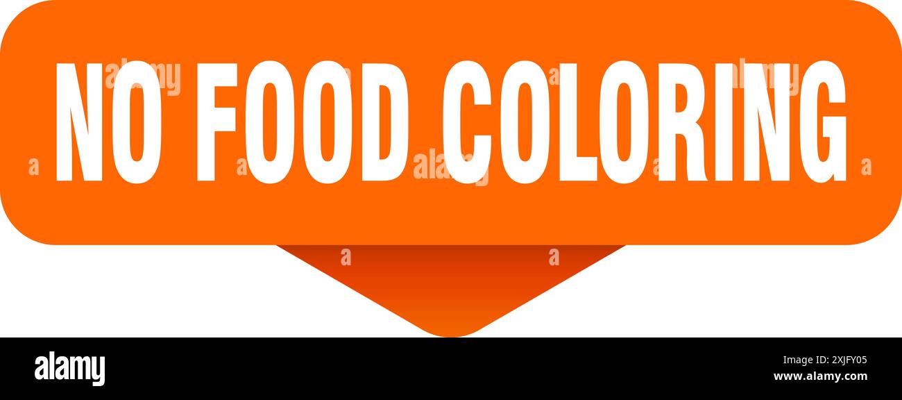 no food coloring sticker. no food coloring sign on transparent ...