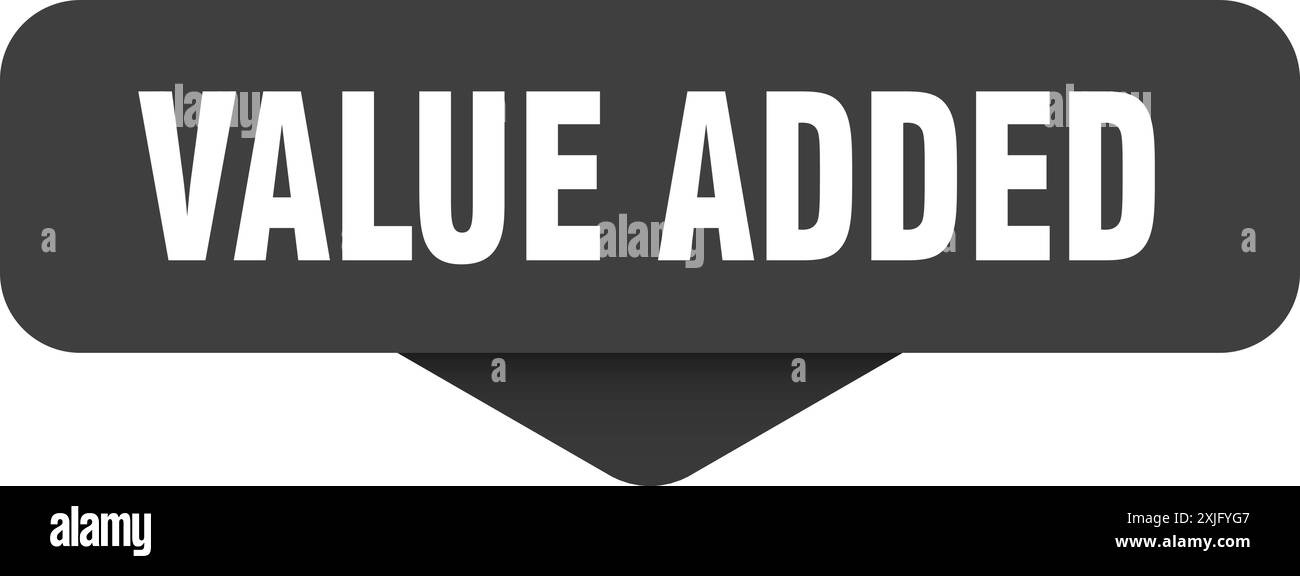 value added sticker. value added sign on transparent background ...