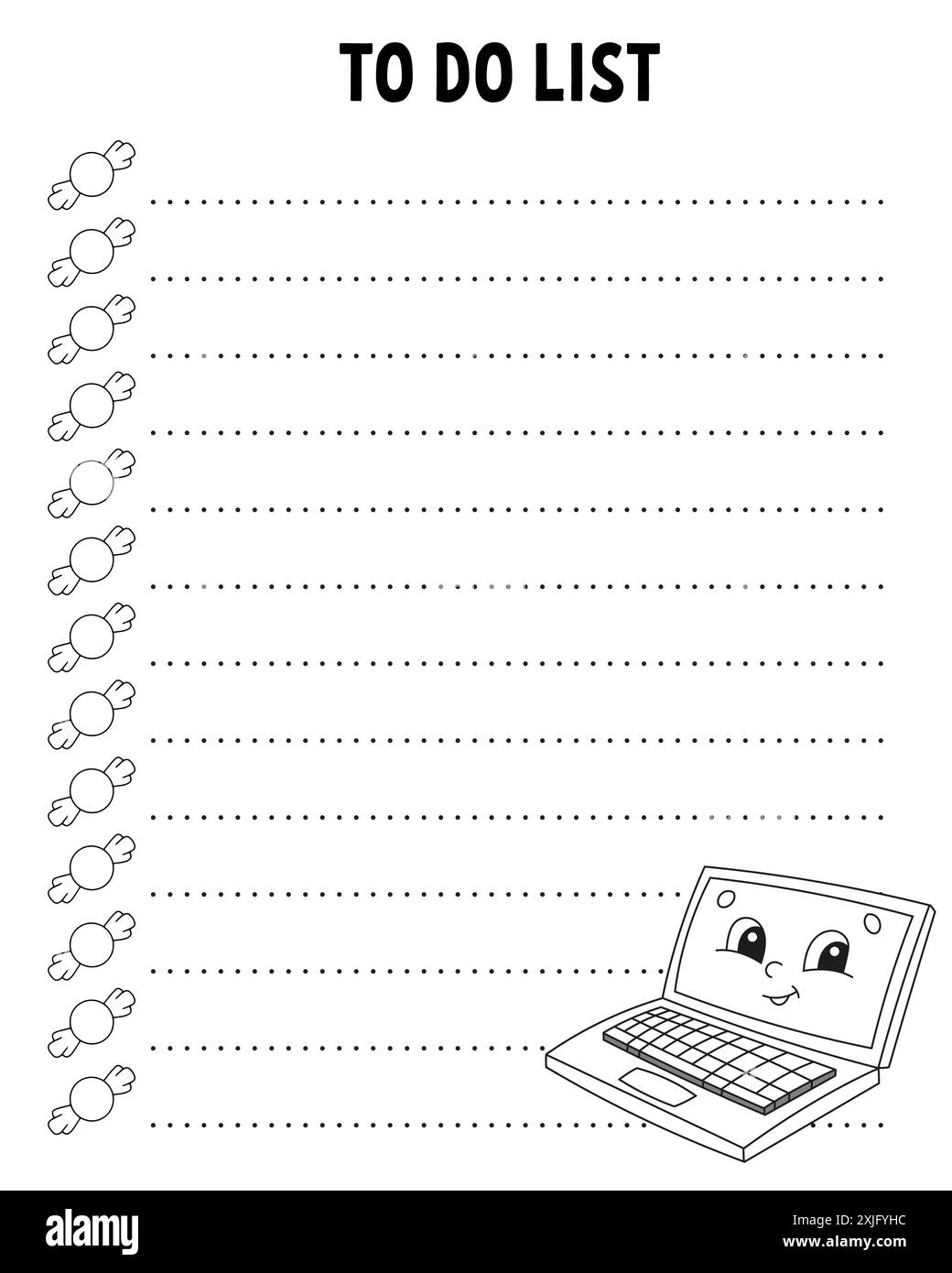 To do list. Printable template. Lined sheet. Handwriting paper. For ...
