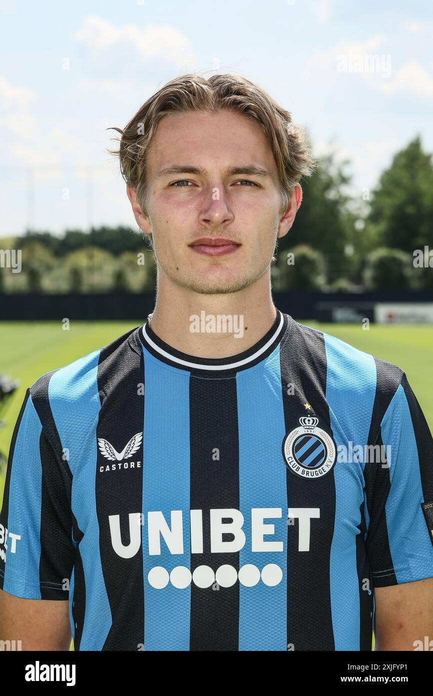 Club's Romeo Vermant poses for a team picture at the 2024-2025 season ...