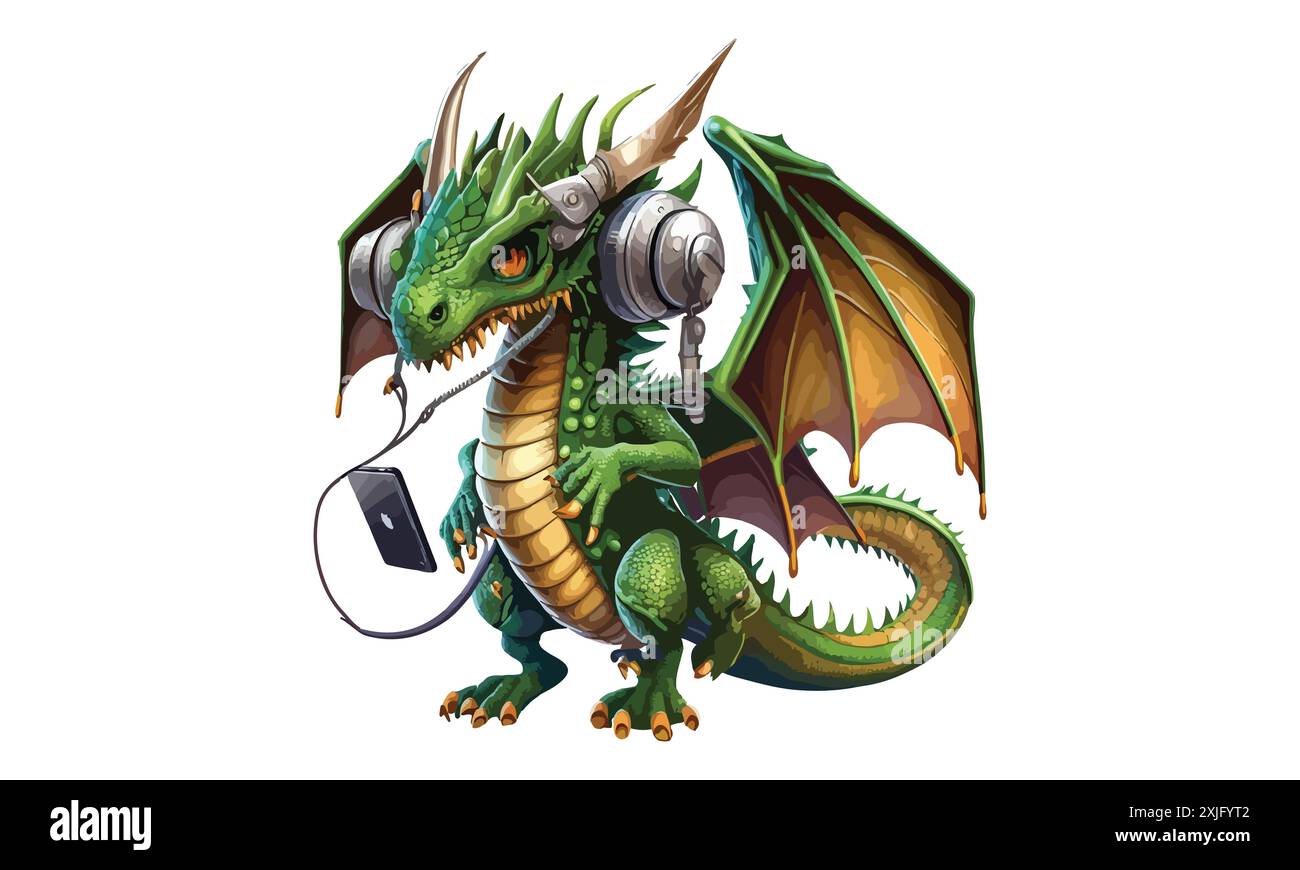 Dragon Full Body Cartoon Vector Illustration Stock Vector Image & Art ...