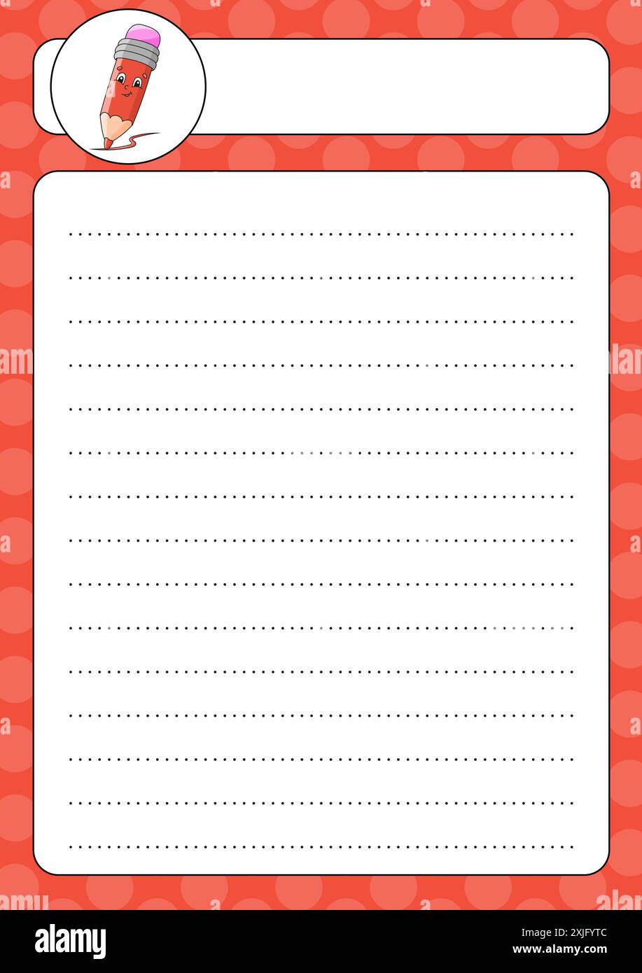 Lined sheet template. Handwriting paper. For diary, planner, checklist ...