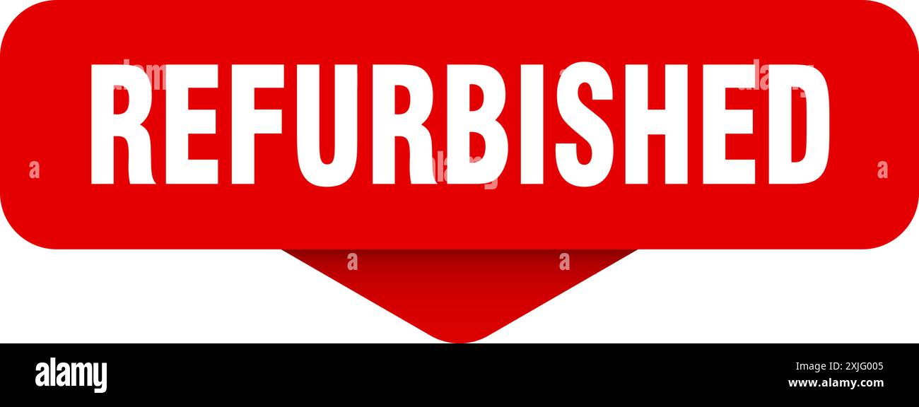 refurbished sticker. refurbished sign on transparent background ...