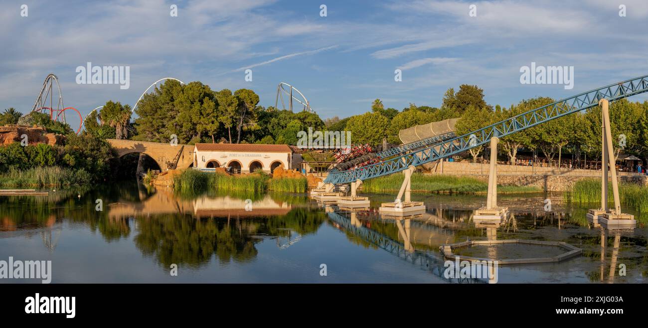 Portaventura, Spain. Amusement park, Portaventura Theme Park on the ...