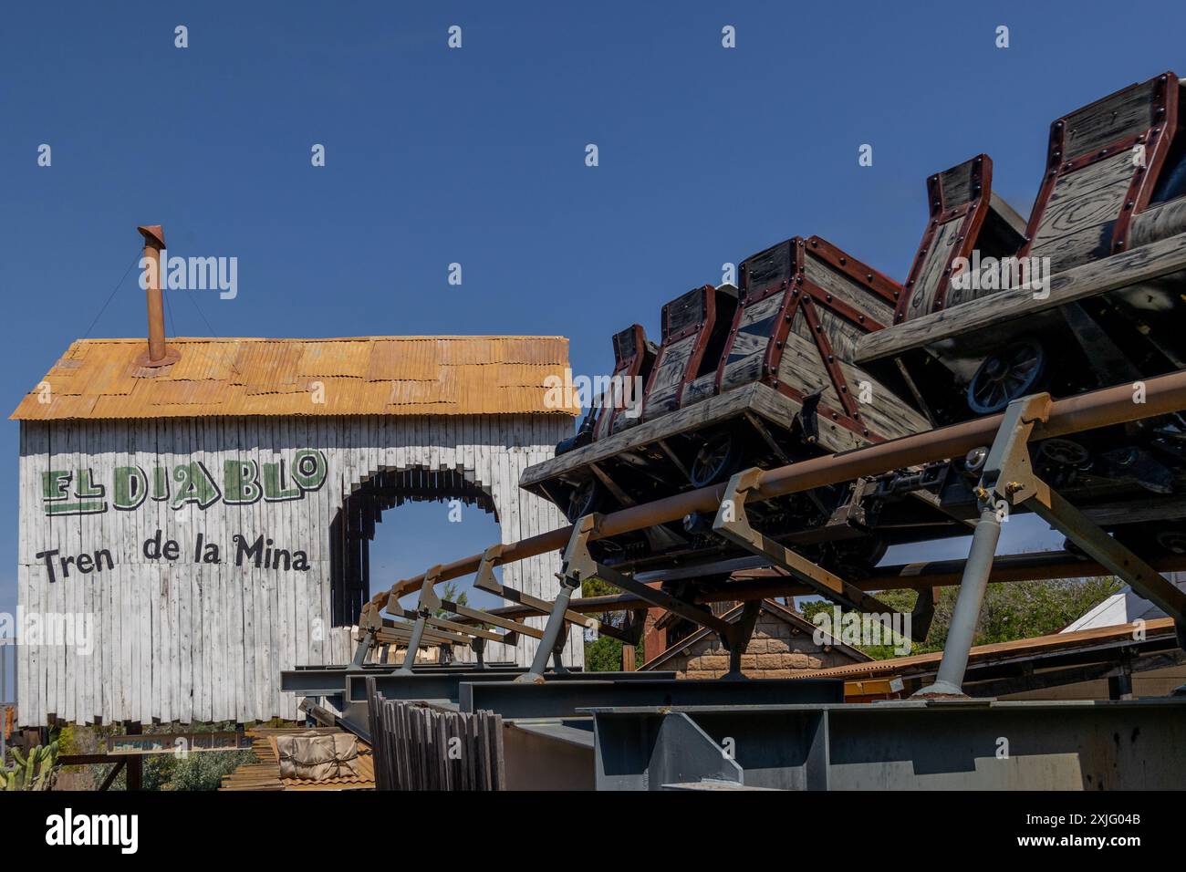 Portaventura, Spain. Amusement park, Portaventura Theme Park on the ...