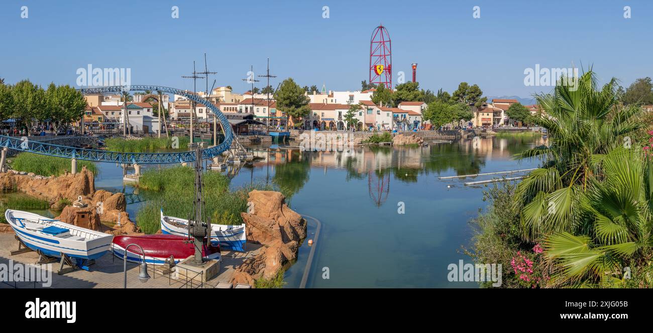 Portaventura, Spain. Amusement park, Portaventura Theme Park on the ...