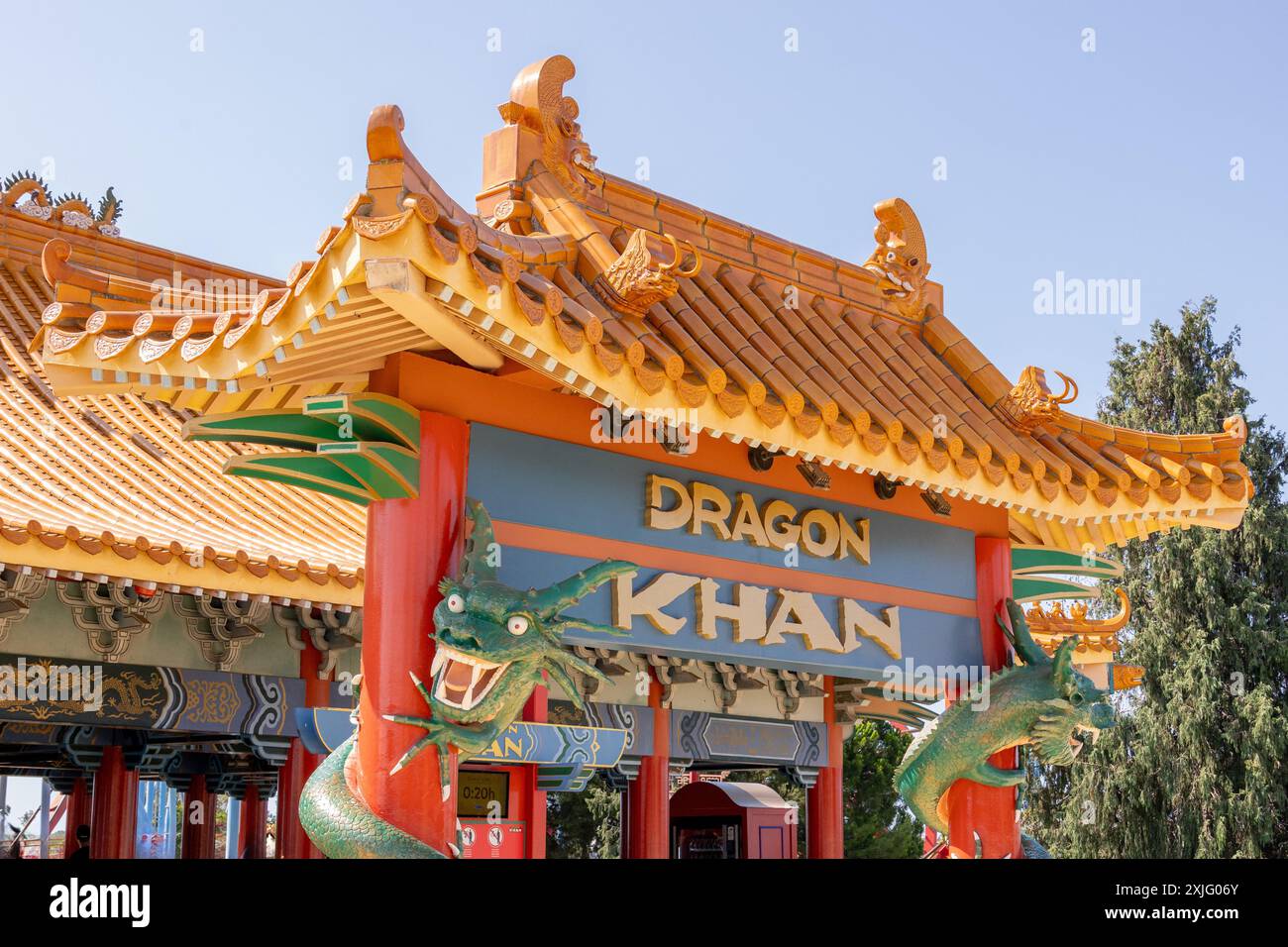 Portaventura, Spain. Amusement park, Portaventura Theme Park on the ...