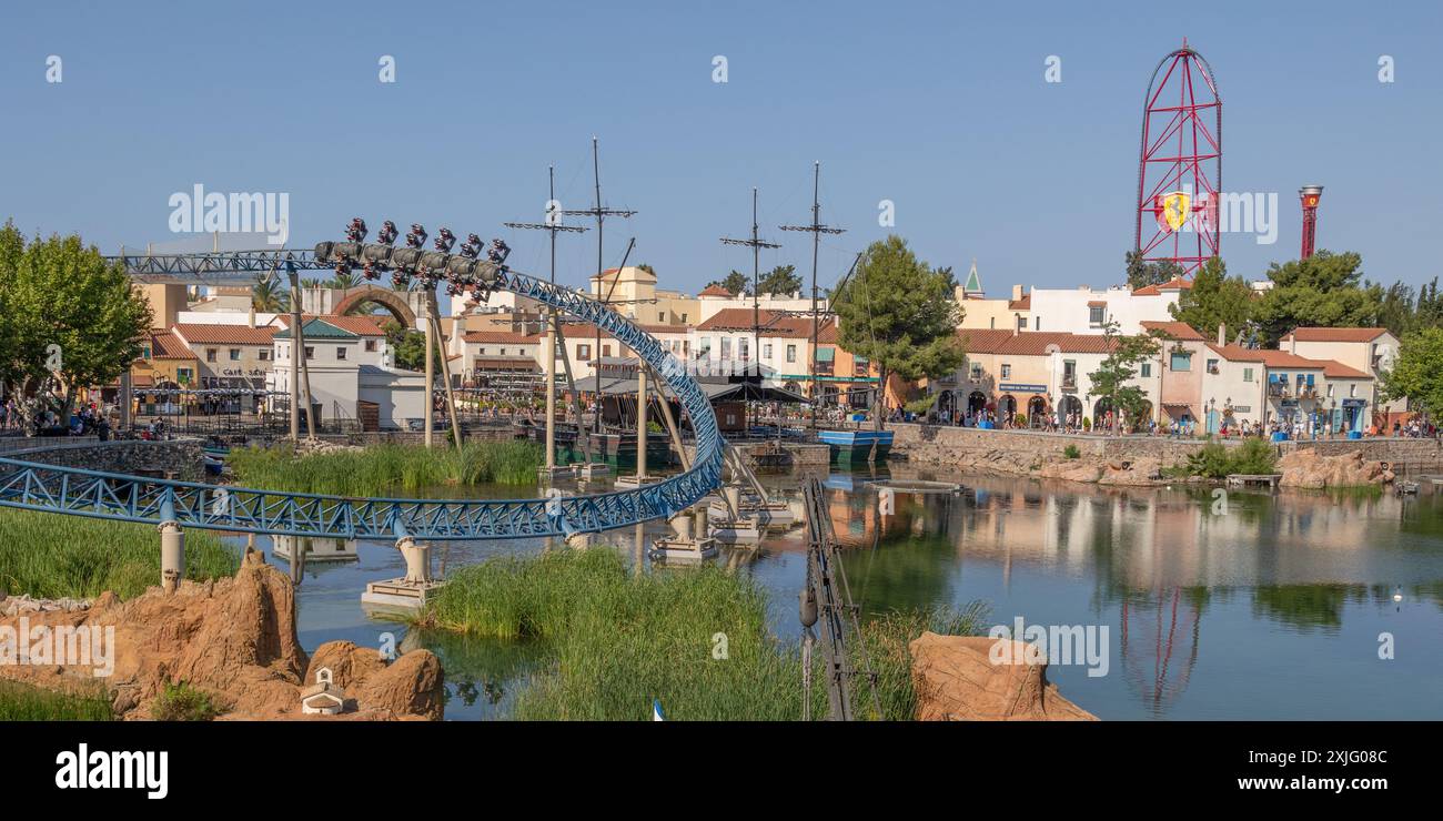 Portaventura, Spain. Amusement park, Portaventura Theme Park on the ...