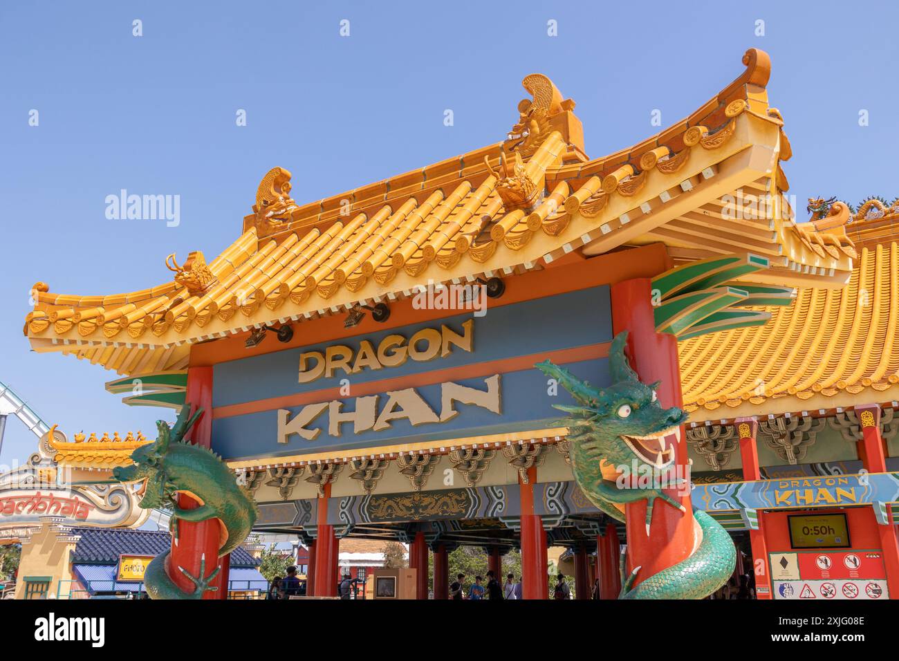 Portaventura, Spain. Amusement park, Portaventura Theme Park on the ...