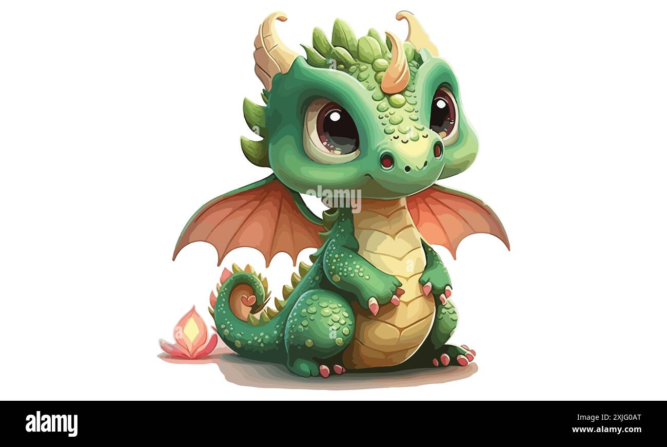 Dragon Full Body Cartoon Vector Illustration Stock Vector Image & Art ...
