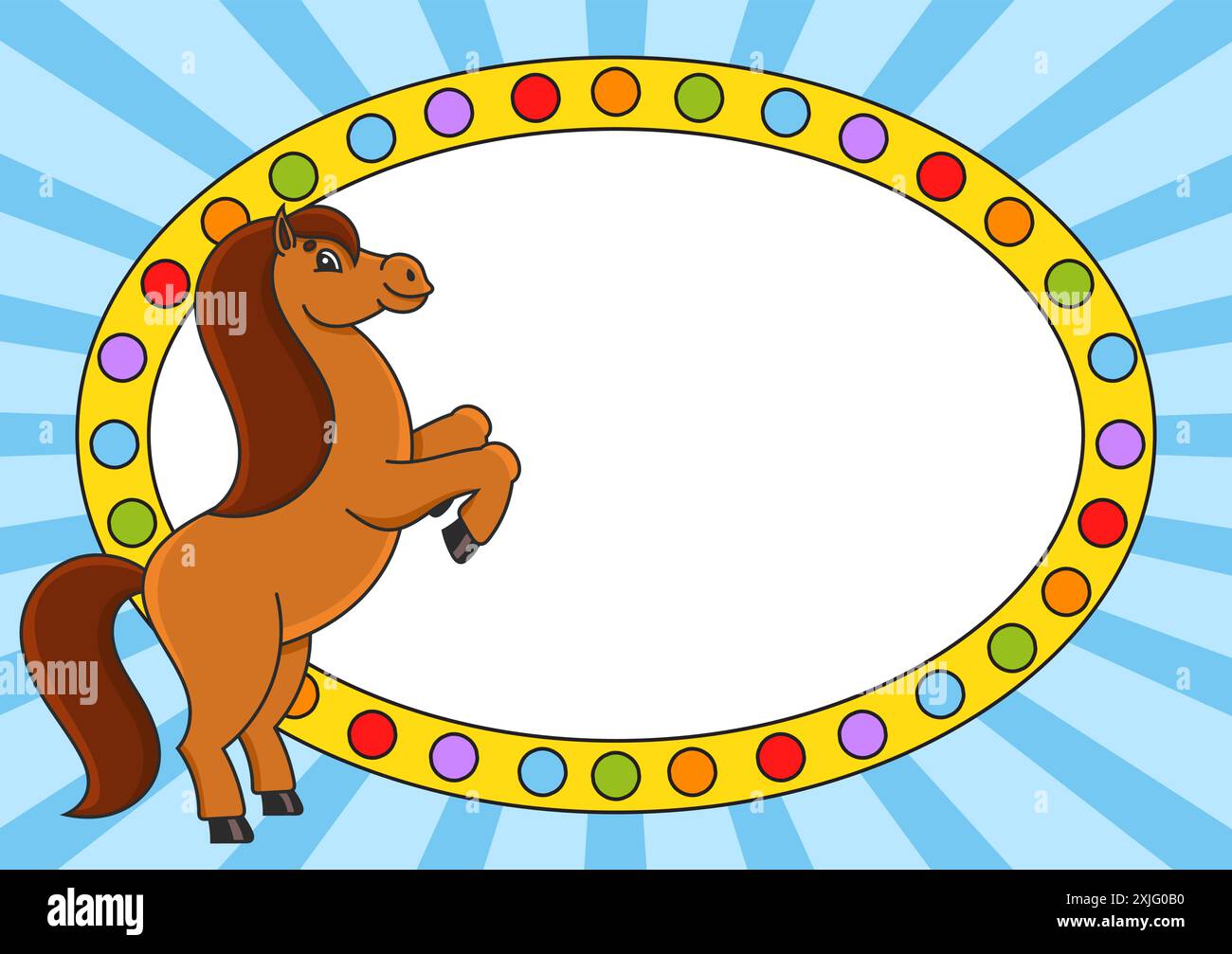 Horse cartoon circus hi-res stock photography and images - Alamy