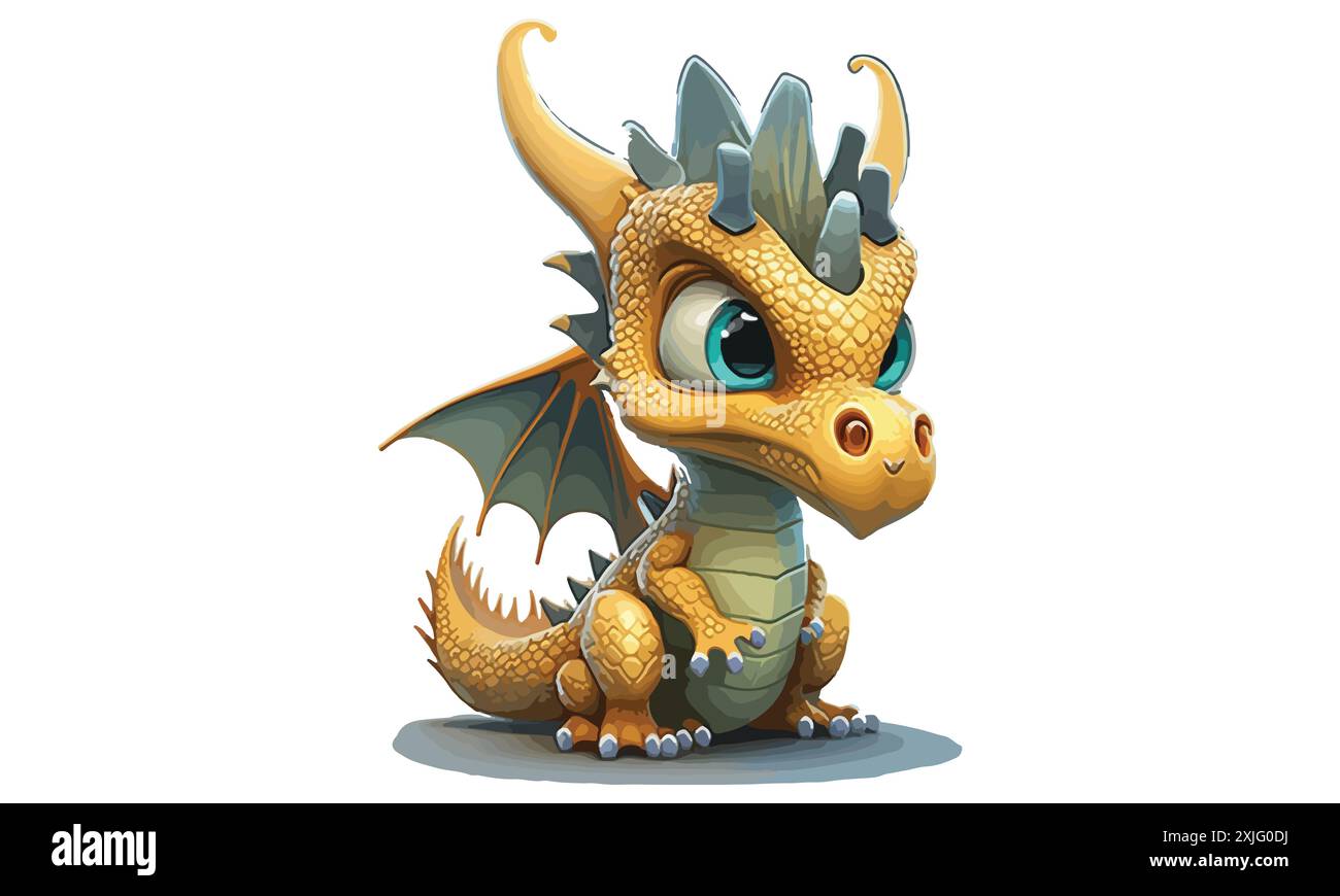 Dragon Full Body Cartoon Vector Illustration Stock Vector Image & Art ...