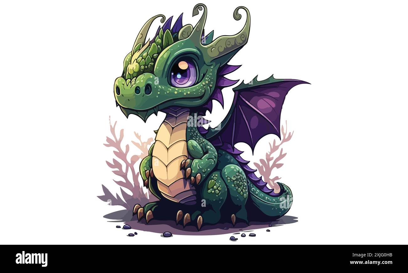 Dragon Full Body Cartoon Vector Illustration Stock Vector Image & Art ...