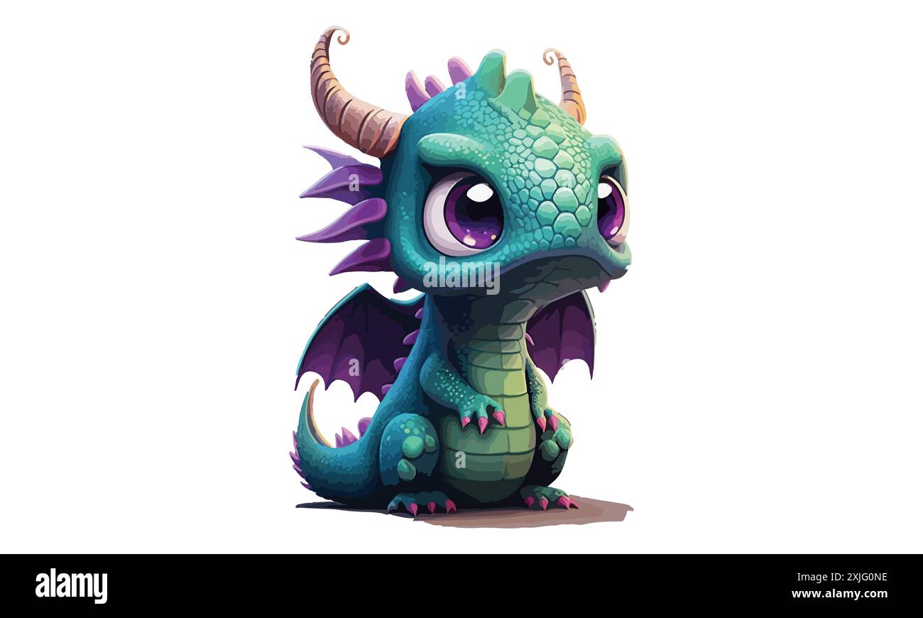 Dragon Full Body Cartoon Vector Illustration Stock Vector Image & Art ...
