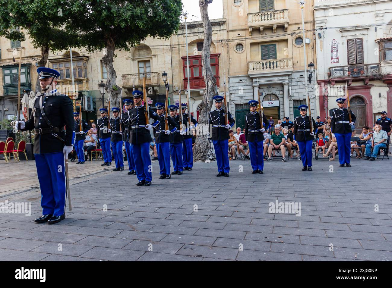 VICTORIA, GOZO - JULY 9th 2024 Malta Police show with silent precision ...