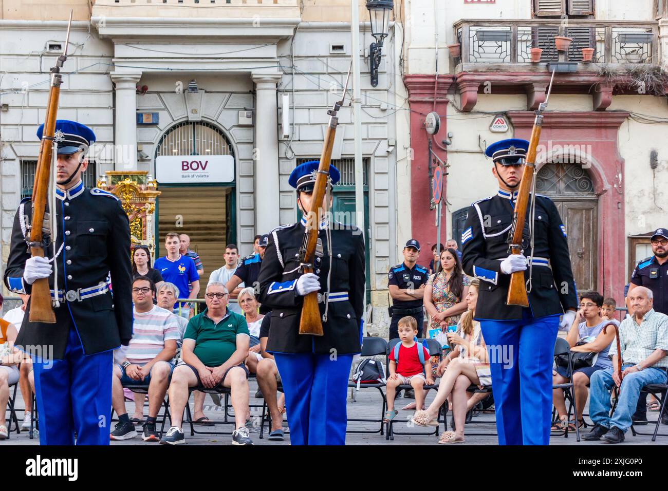 VICTORIA, GOZO - JULY 9th 2024 Malta Police show with silent precision drill team Stock Photo ...