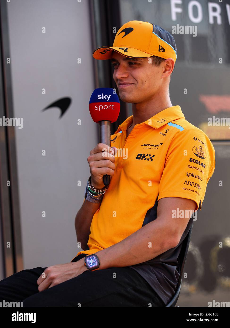 NORRIS Lando (gbr), McLaren F1 Team MCL38, portrait during the Formula 1 Hungarian Grand Prix ...