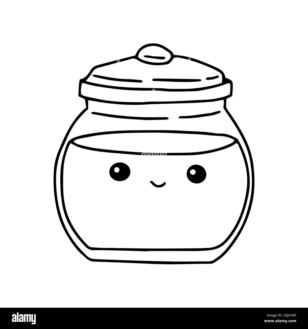 Outline contour. Doodle style. Hand drawn. Simple shapes. Design ...