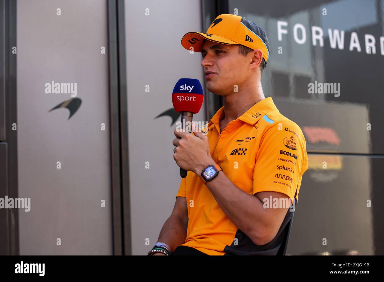 NORRIS Lando (gbr), McLaren F1 Team MCL38, portrait during the Formula 1 Hungarian Grand Prix ...