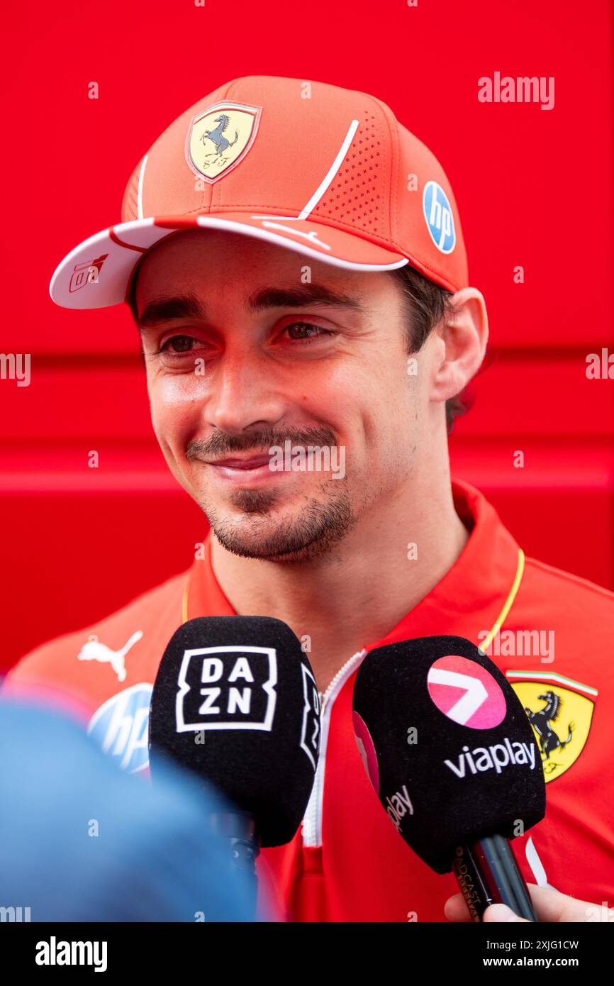 Charles Leclerc (Scuderia Ferrari HP, Monaco, #16) beim Interview, HUN, Formel 1 ...