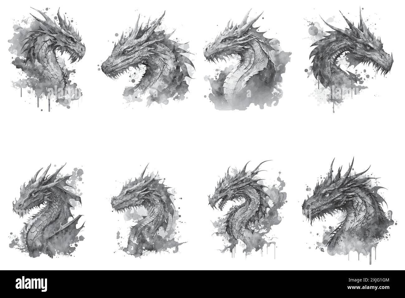 Lizard watercolor Stock Vector Images - Alamy