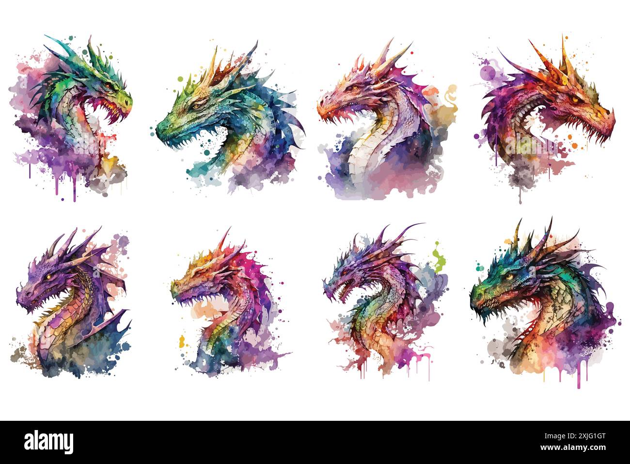 Lizard watercolor Stock Vector Images - Alamy