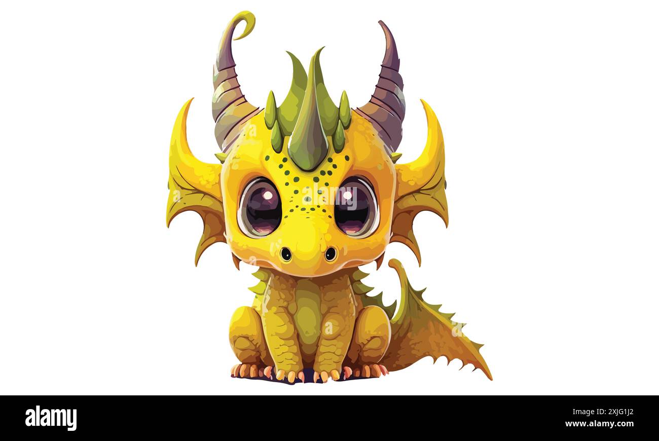 Dragon Full Body Cartoon Vector Illustration Stock Vector Image & Art ...