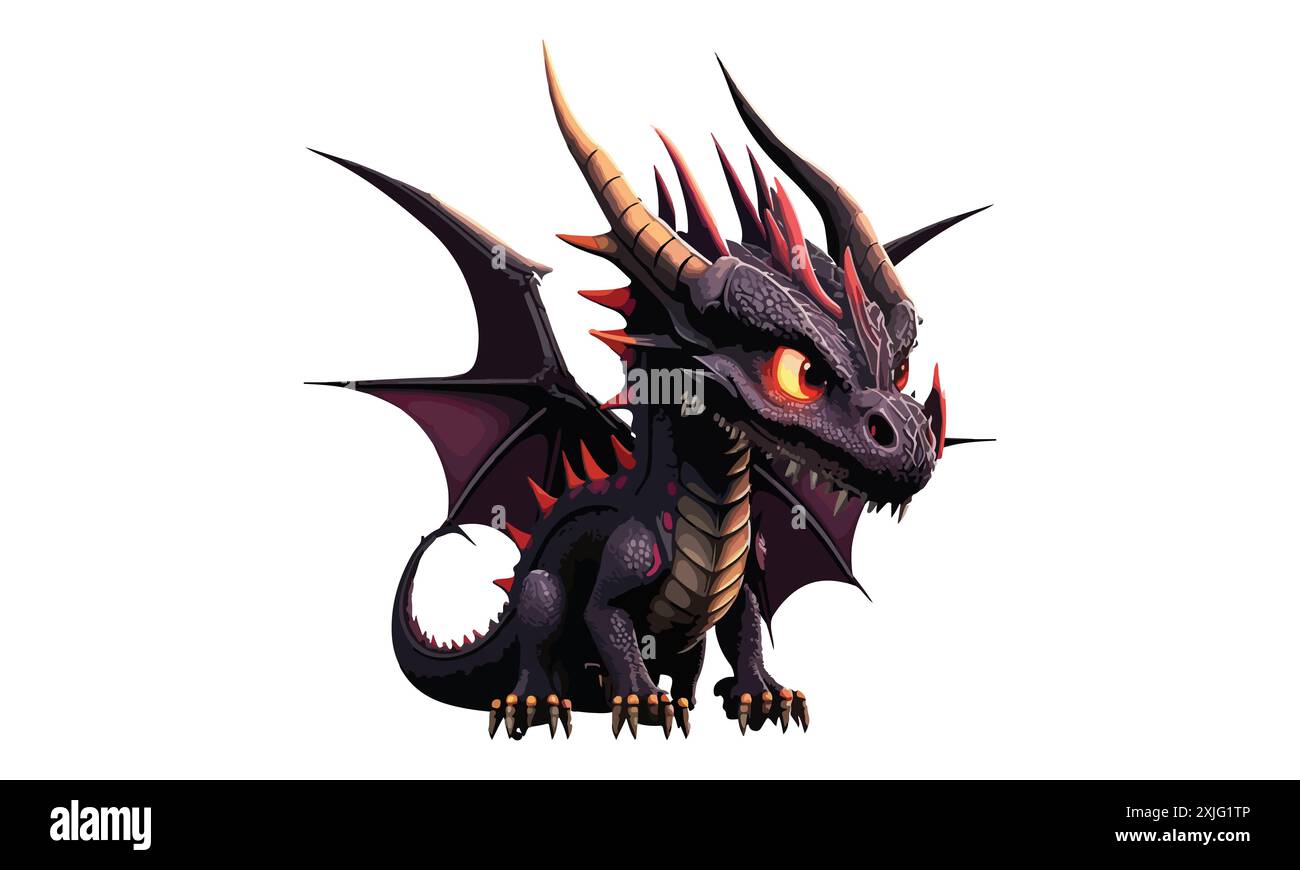 Dragon Full Body Cartoon Vector Illustration Stock Vector Image & Art ...