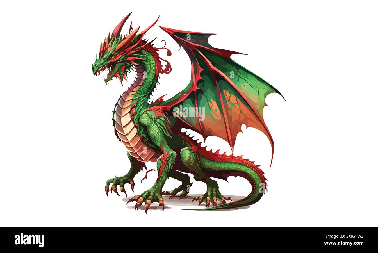 Dragon Full Body Cartoon Vector Illustration Stock Vector Image & Art ...