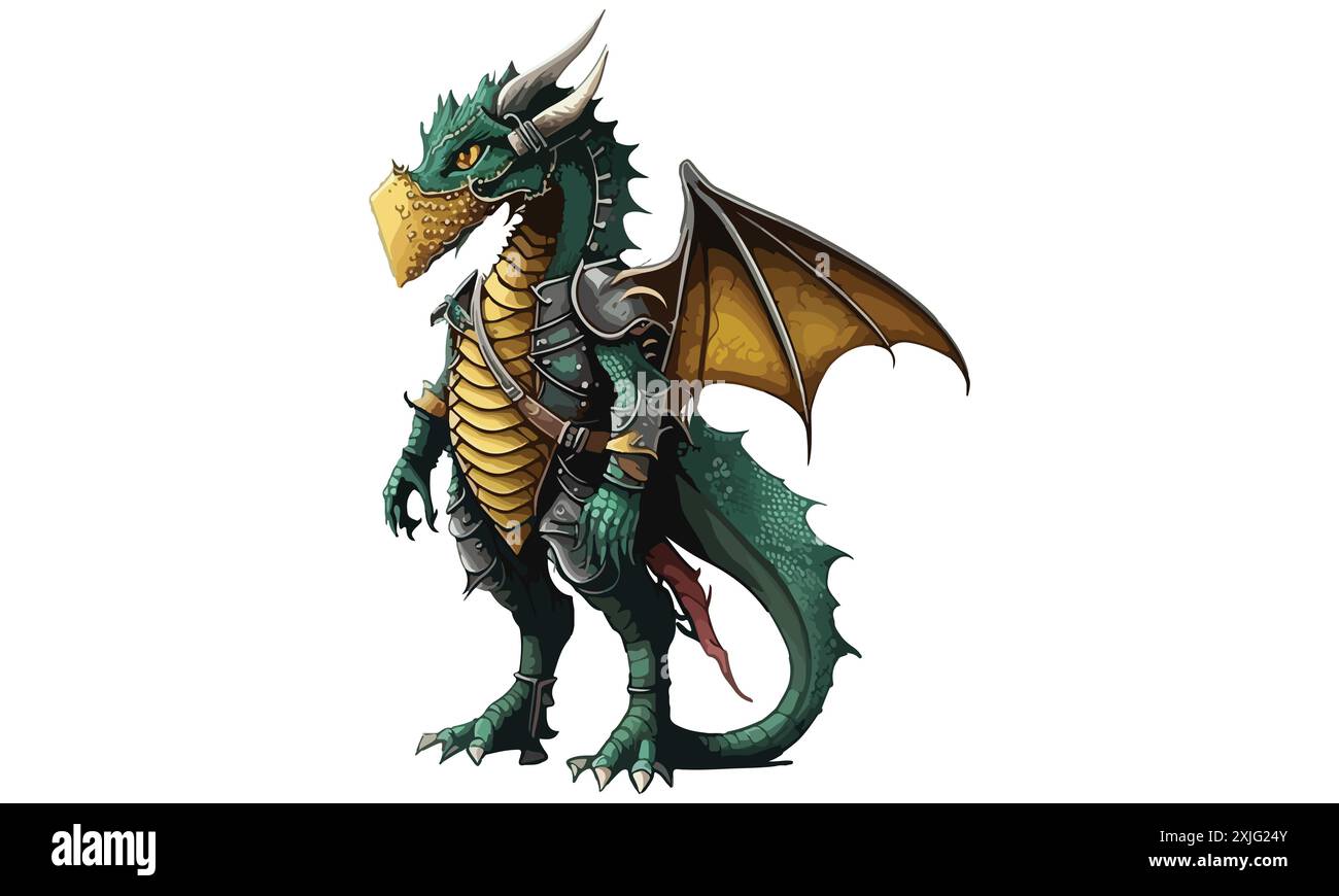 Dragon Full Body Cartoon Vector Illustration Stock Vector Image & Art ...