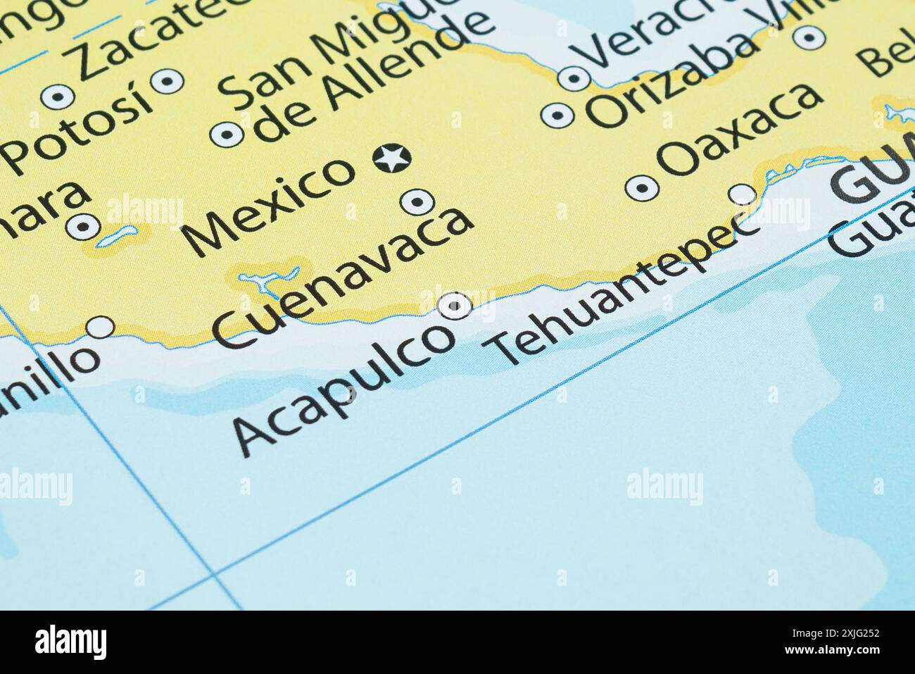 Acapulco mexico map hi-res stock photography and images - Alamy