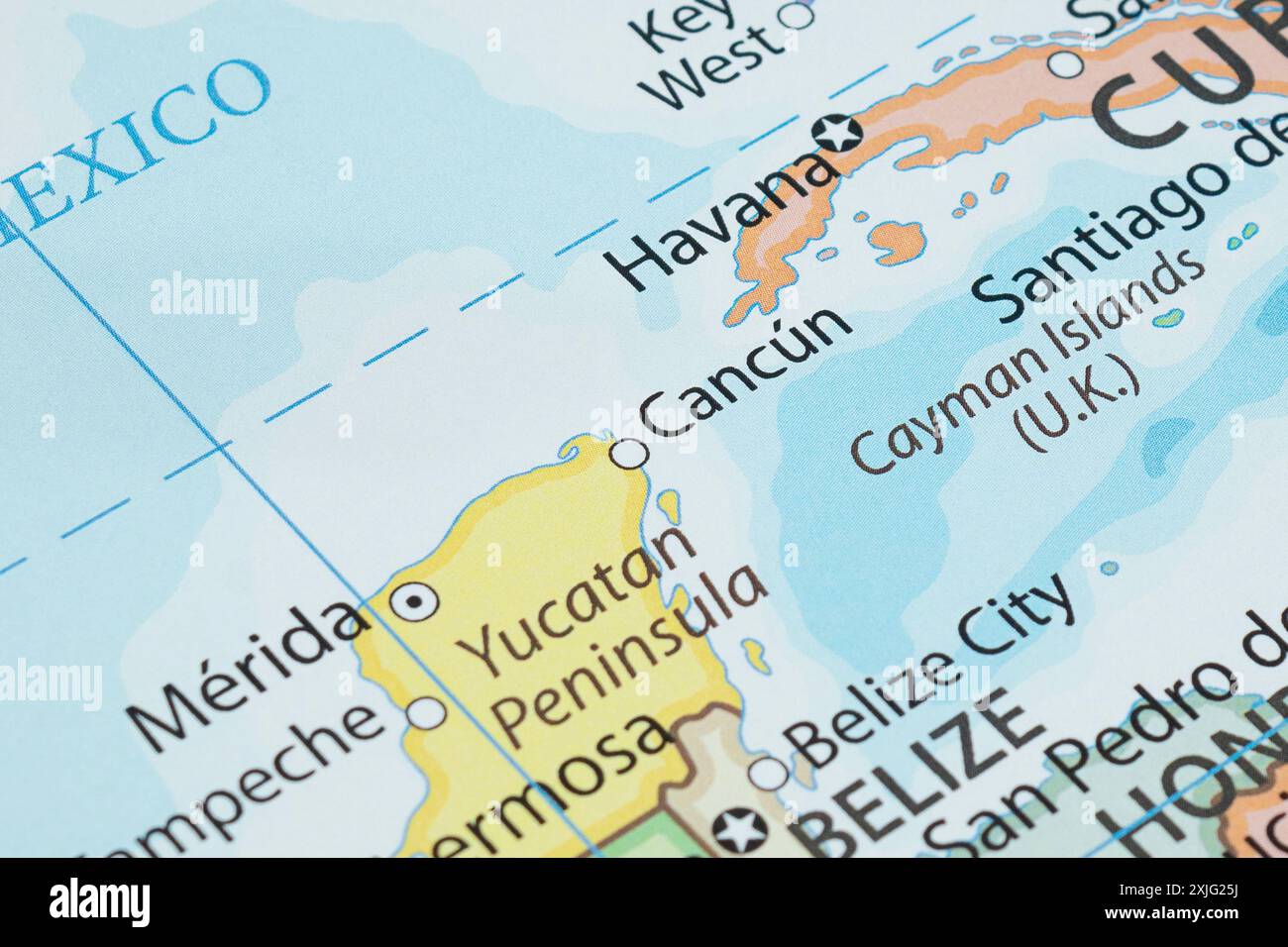 Cancun mexico map hi-res stock photography and images - Alamy