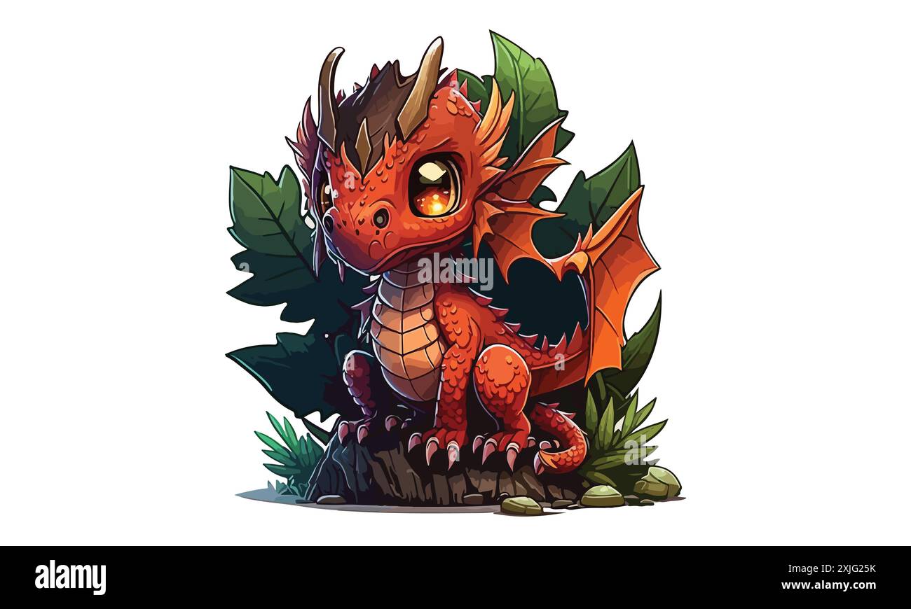 Dragon Full Body Cartoon Vector Illustration Stock Vector Image & Art ...