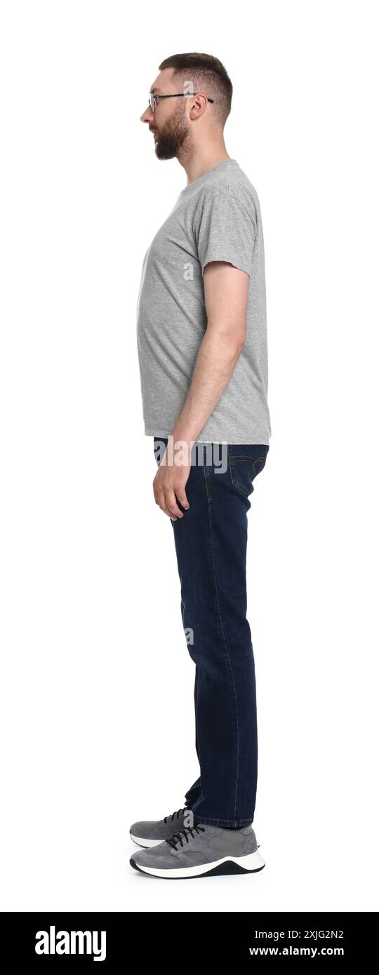 Correct posture profile hi-res stock photography and images - Alamy