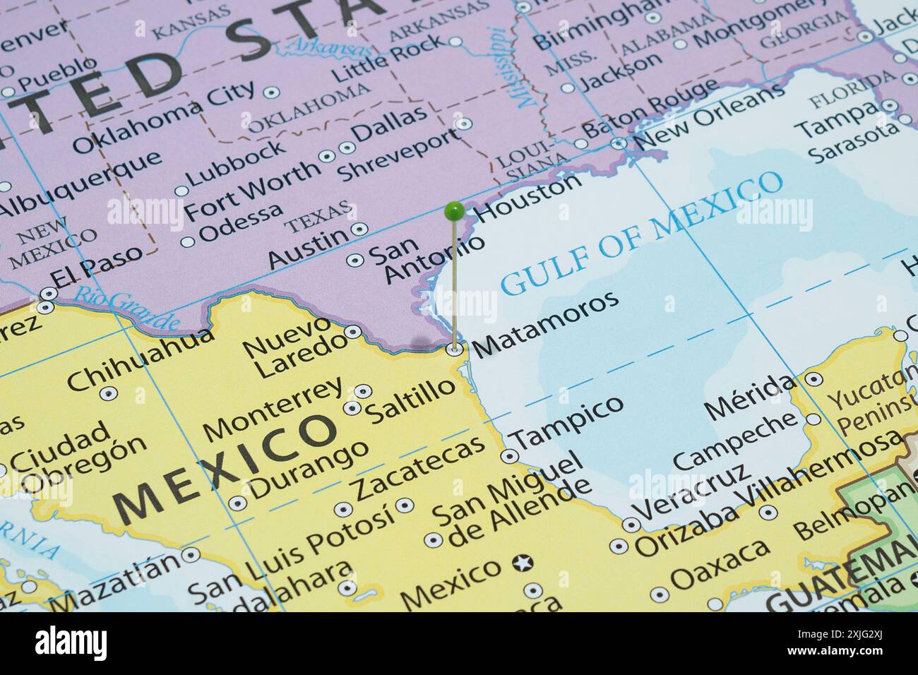 Map of matamoros mexico hi-res stock photography and images - Alamy